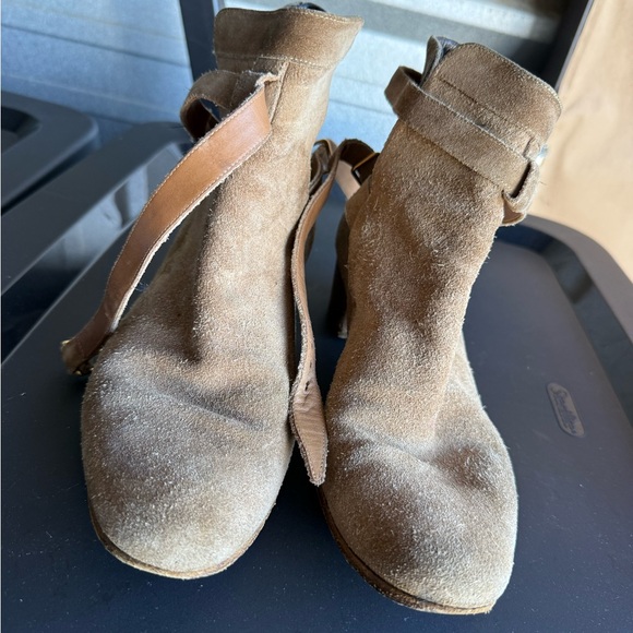 Yves Saint Laurent | Shoes | Yves Saint Laurent Tan Suede Boots Ysl ...